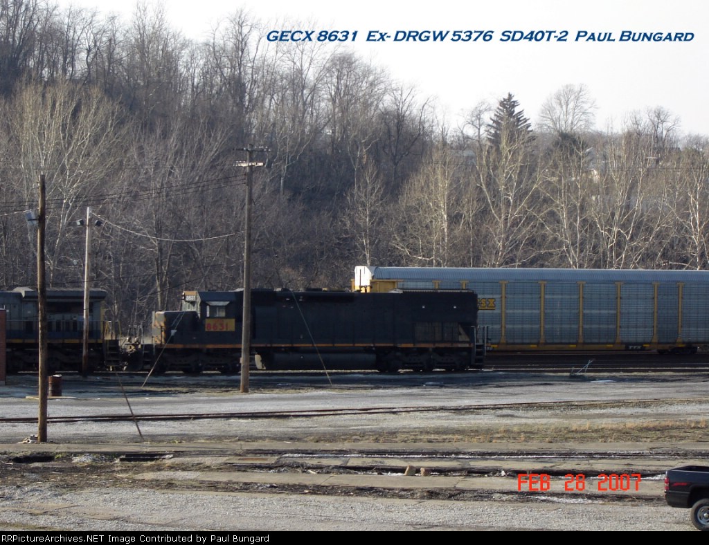 GECX 8631 Ex- DRGW 5376 SD40T-2 Feb 28, 2007